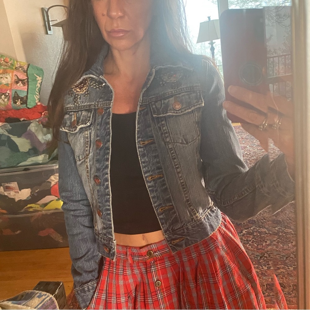 Western Denim Bank Denim Jacket - Gem